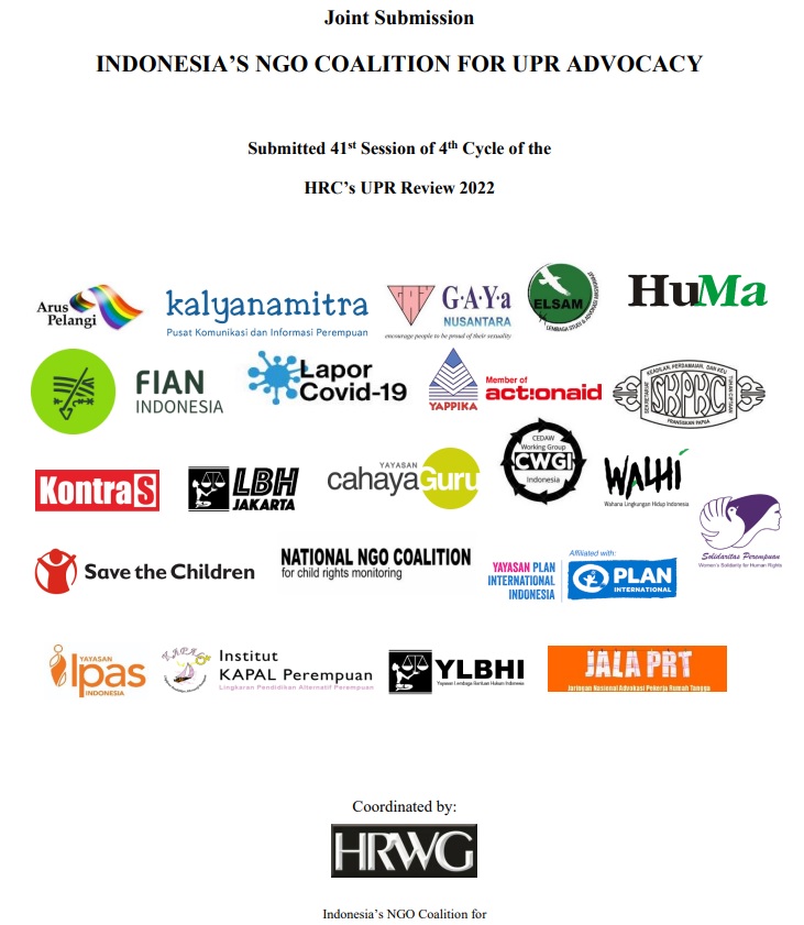Joint Submission - INDONESIA’S NGO COALITION FOR UPR ADVOCACY - HuMa